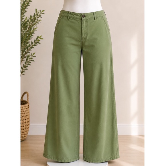 St. John's Bay | Pants & Jumpsuits | Green 2 Hi Rise Cotton Stretch St ...